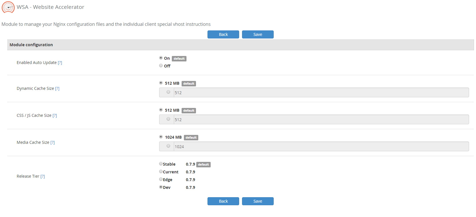 Module settings - Astral360 documentation